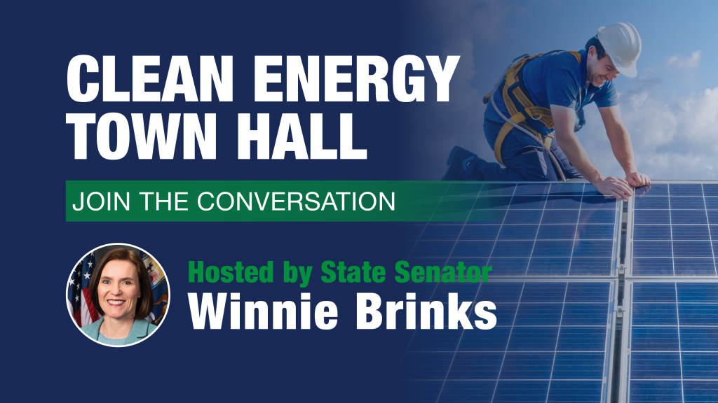 Join me for a Clean Energy Town Hall! - Senator Winnie Brinks