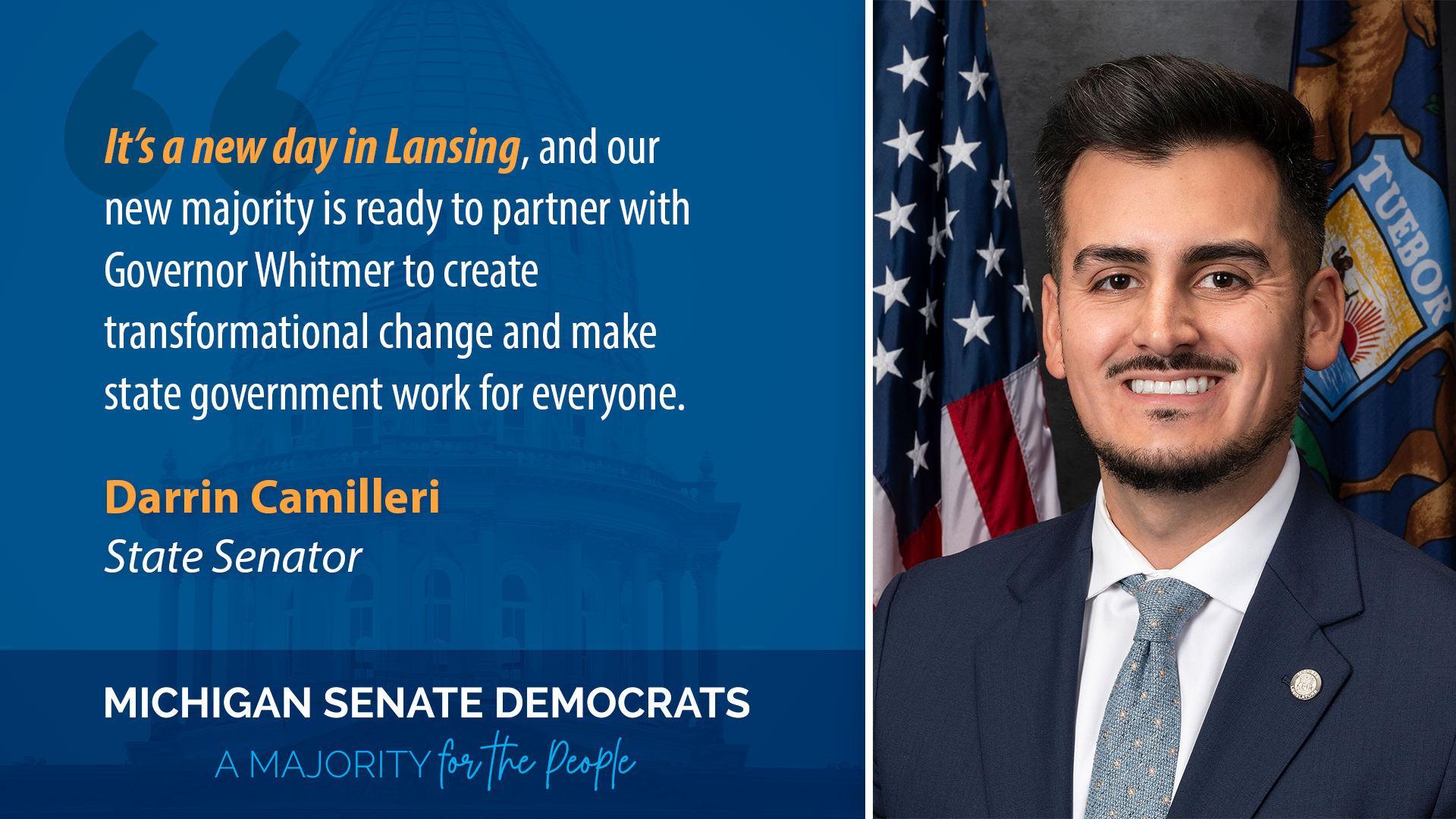 Sen. Camilleri on Gov. Whitmer’s State of the State Address - Senator ...