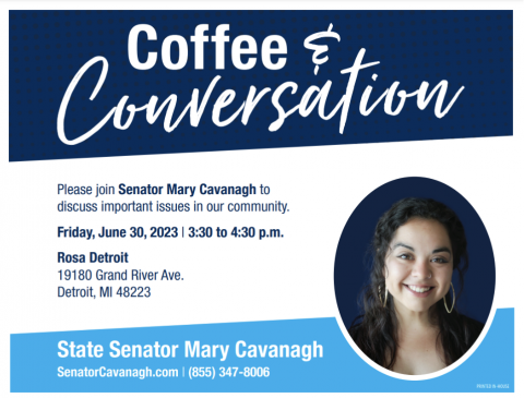 Upcoming Coffee & Conversation - Senator Mary Cavanagh