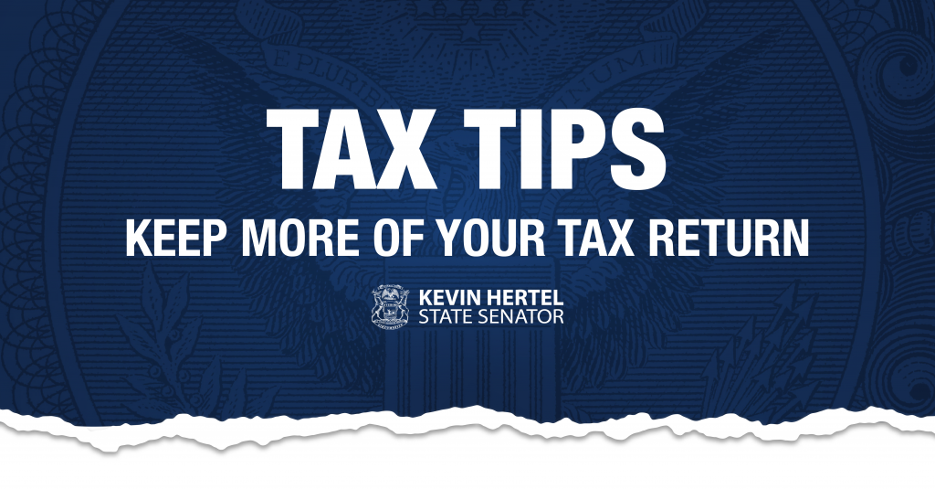 Tax Tips - Senator Kevin Hertel