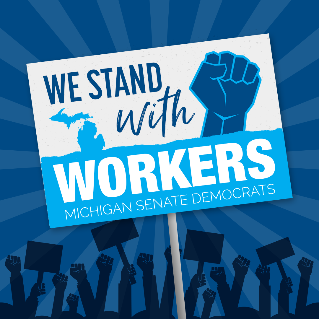 Sen. McMorrow stands with UAW workers as strike begins - Senator ...