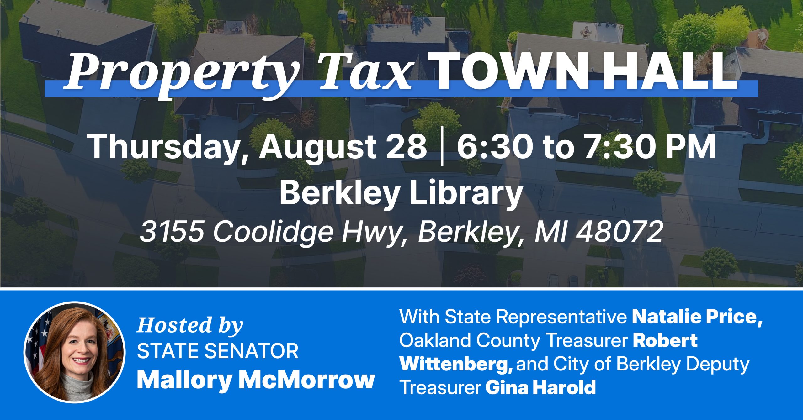 Property Tax Town Hall - Senator Mallory McMorrow