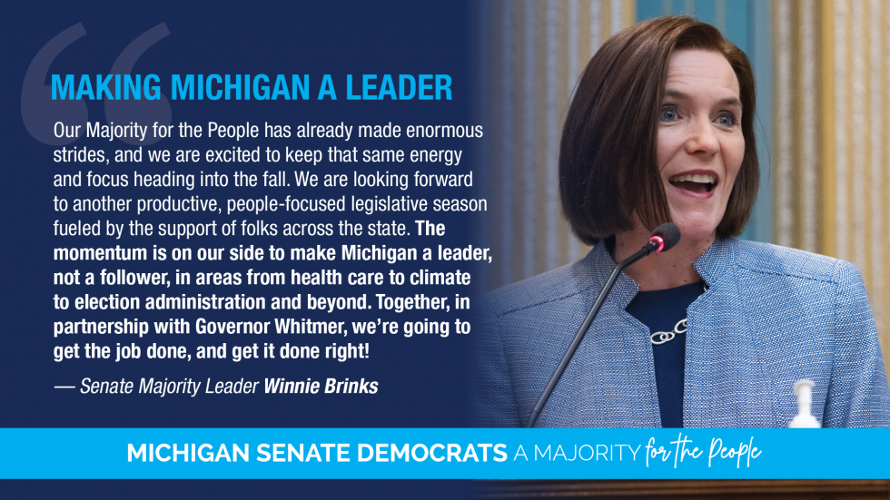 Michigan Senate Democrats on Governor Whitmer’s ‘What’s Next Address ...